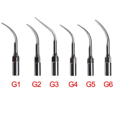 6PCS Dental Piezon Ultrasonic Scaler Tips Fit EMS WOODPECKER G1+G2+G3 ...