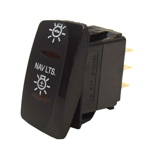 Carling On/Off/On Contura IV Boat Rocker Switch | NAV LTS 4 Spade 12 V ...