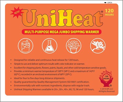 Uniheat 120 Hr Shipping Heat Pack Tropical Fish Corals Reptiles Insects ...