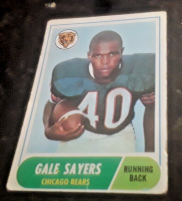 1968 Topps Gale Sayers #75 football card Chicago Bears | eBay