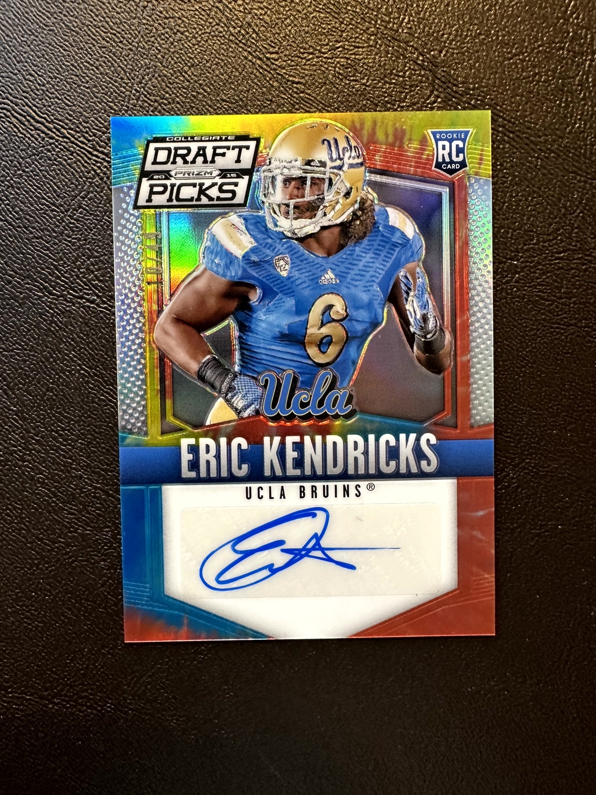 2015 Panini Prizm Draft Picks Eric Kendricks #183 Tie Die Auto Rookie ...