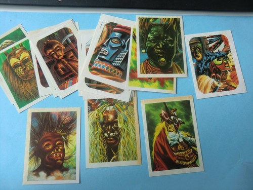 SPANISH 22 OLD CINEMA HORROR FILM MOVIES STICKERS YEAR 1976 BUDU BLACK ...