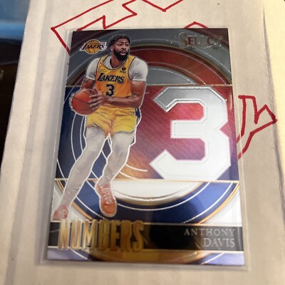 2021-22 Panini Select Basketball Anthony Davis Numbers Los Angeles ...