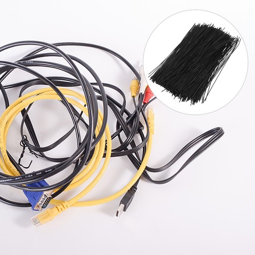 1000 Pcs Reusable Plastic Ties Electrical Cable Metal Cord Holders for ...