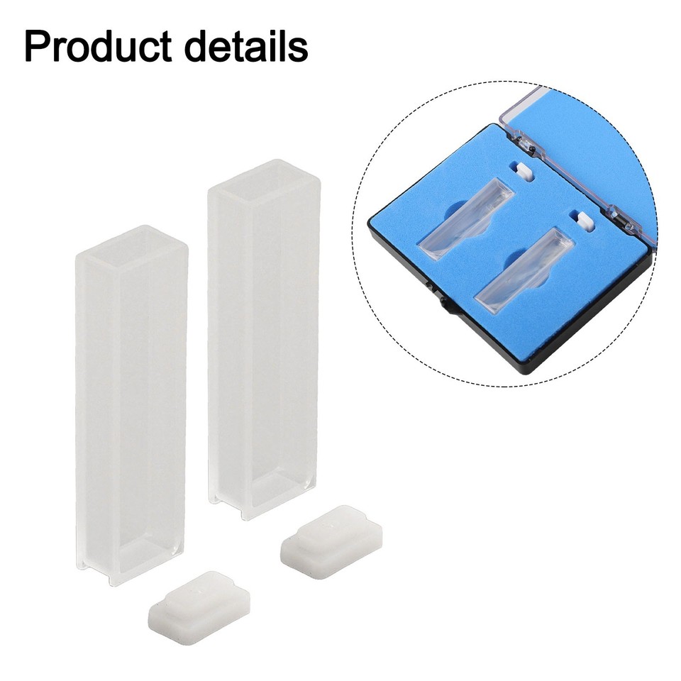 High Qulity Quartz Cuvette Cuvette Replacement 2PCS 5mm-50mm 190-2500nm ...