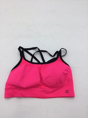 Champion Women's Seamless Criss Cross Bras, Pink, Medium | eBay