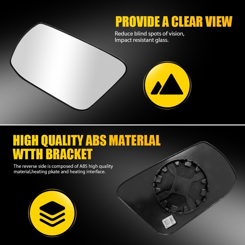 For Nissan Base 13-17 Altima Driver&Passenger Side Mirror Heated Glass ...