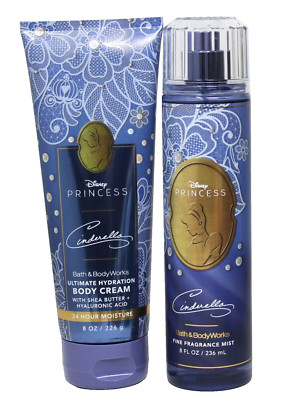 Bath & Body Works Cinderella Princess Disney Mist Spray & Cream Lotion ...