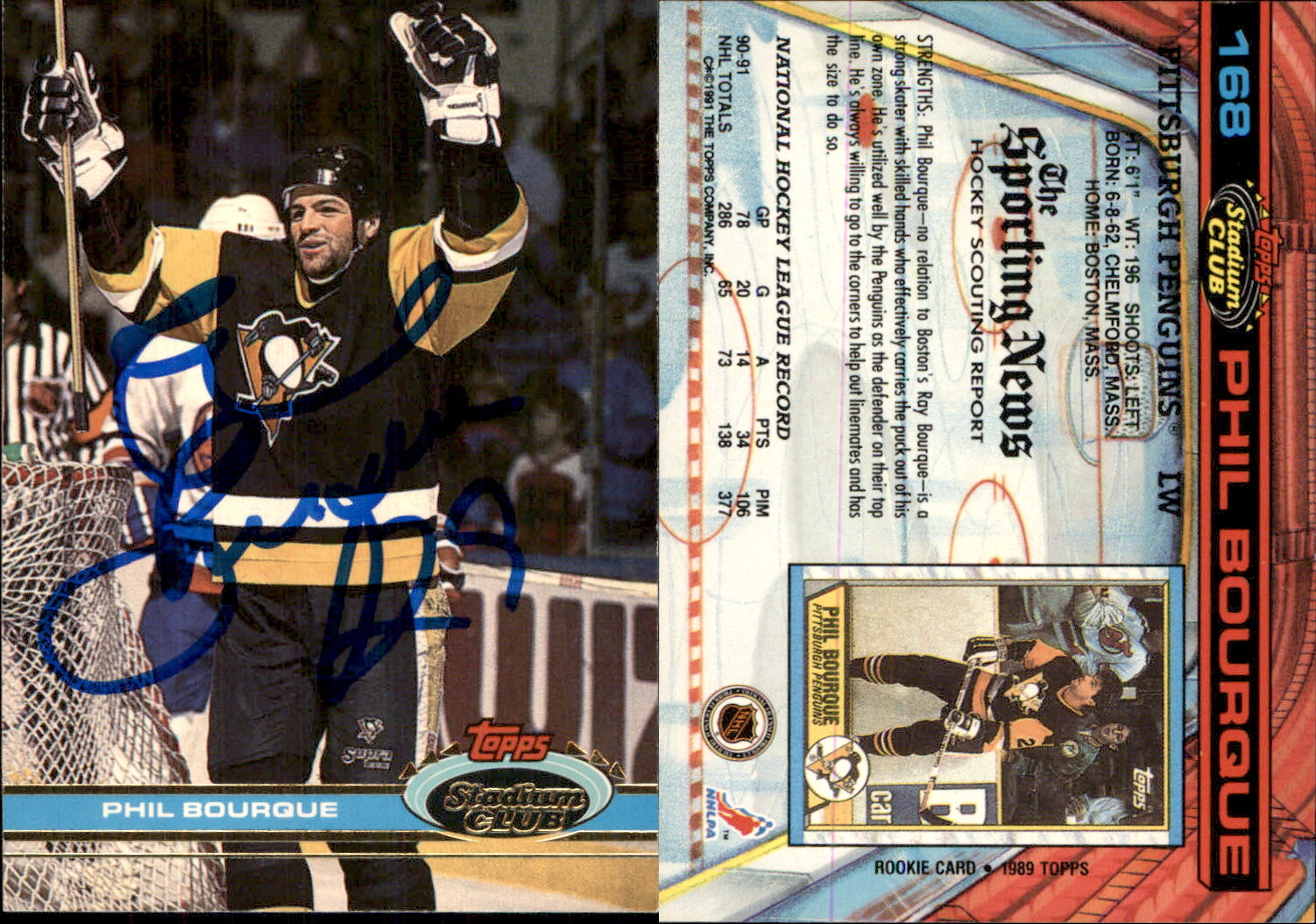 Phil Bourque 1991 Topps Stadium Club #168 Base Price Guide - Sports ...