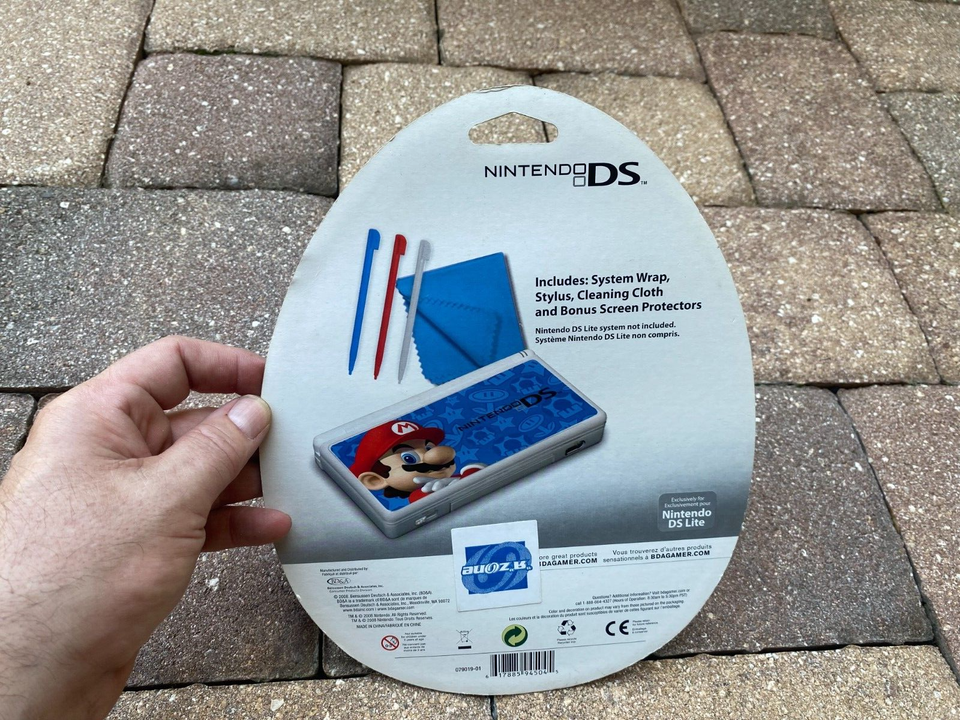 Nintendo DS Screen Protectors (3) Stylus System Wrap & Cleaning Cloth ...