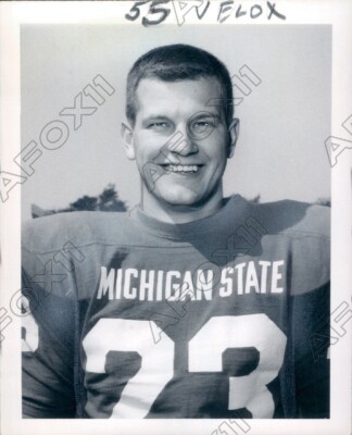 1965 Michigan State Spartans Football Quarterback Steve Juday Press ...