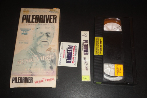 WWF Piledriver : The Music Video (VHS, 1987) WWE Wrestling OOP Rare ...