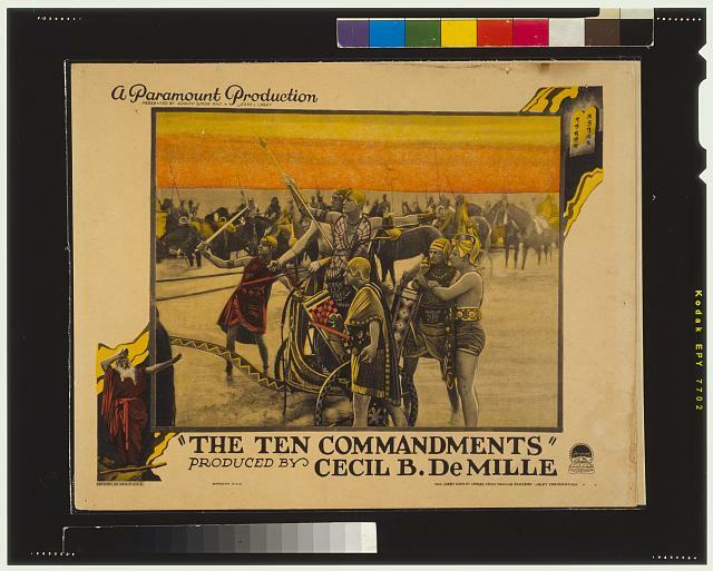 Photo:The Ten Commandments,produced by Cecil B. DeMille,chariot scene ...