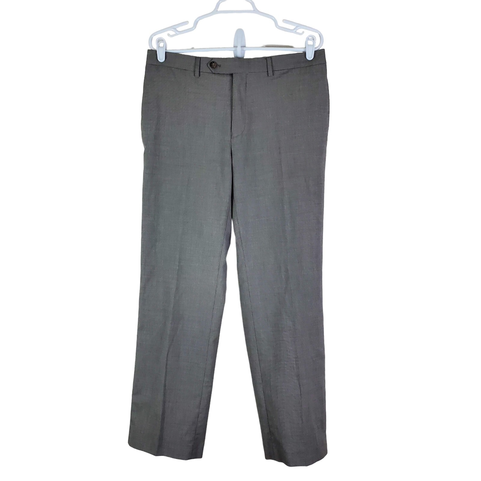 Ralph Ralph Lauren Dress Pants Mens 33X30 Gray Slim Fit Flat Front ...