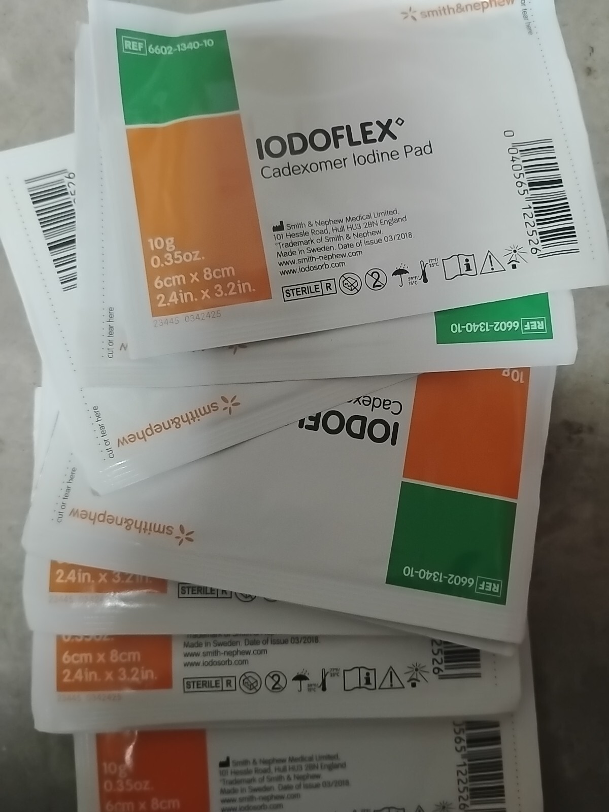 Iodoflex Cadexomer Iodine Pad Dressings 2.4" x 3.2" 10gm - Box Of 24 | eBay