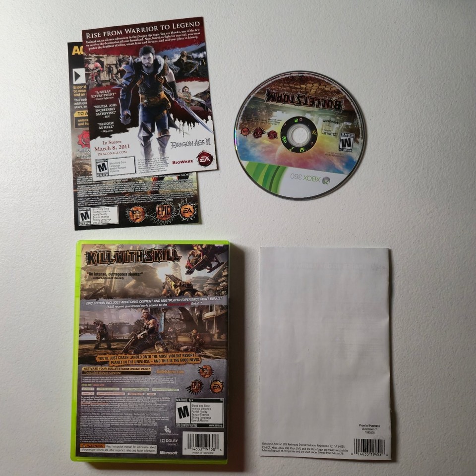 Bulletstorm Epic Edition Xbox 360 Video Game Multiplayer Bonus | eBay