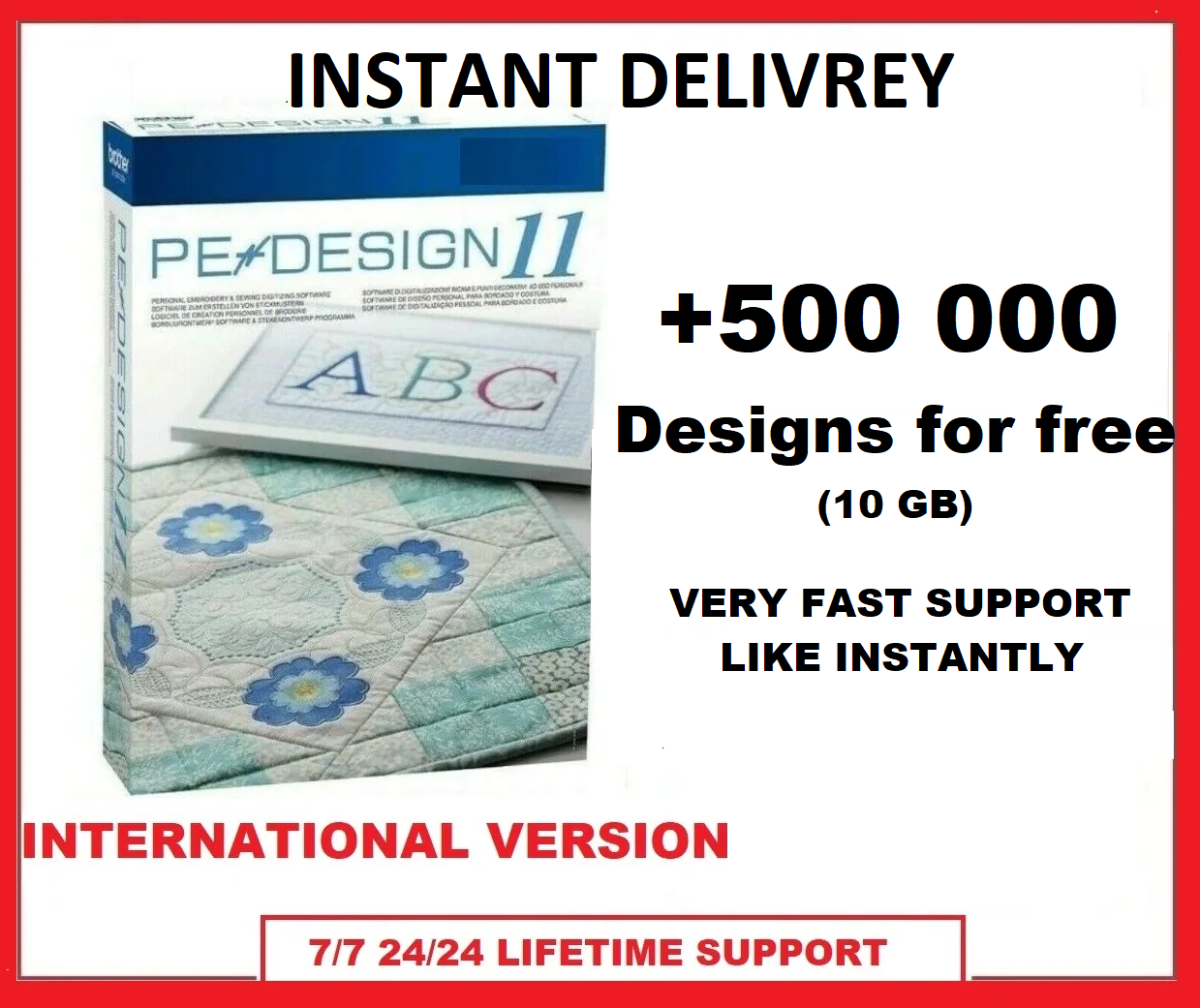 Brother Pe Design 11 ⭐ Embroidery Digitizing + 500K Designs ⭐LIFETIME ...