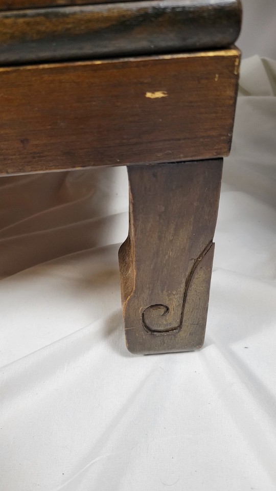 Antique Original Japanese Naga-Hibachi Wooden Table With Stand Signed ...
