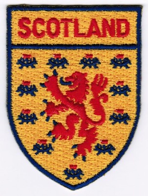 Scotland Shield Crest Patch Embroidered Iron On Applique Scottish Lion ...