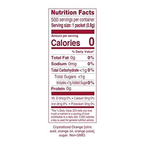 TRUE ORANGE Water Enhancer Bulk Pack Zero Calorie Flavoring 500 Count ...