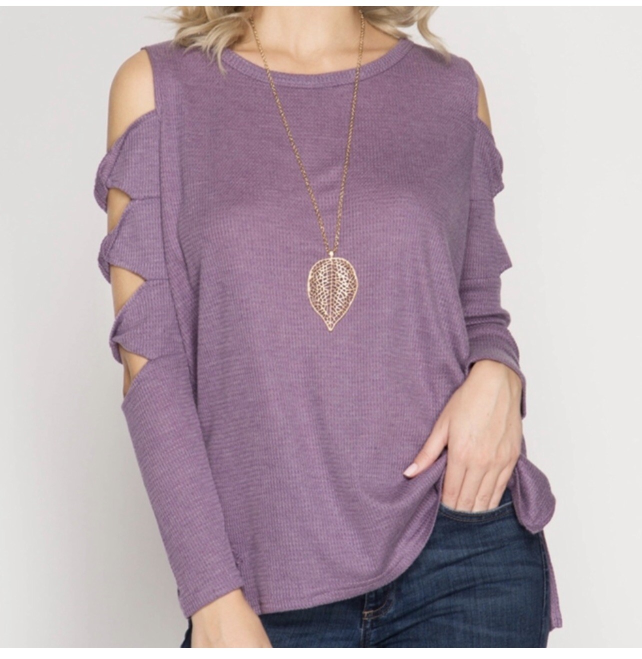 Women’s Long sleeve cut out top small | eBay