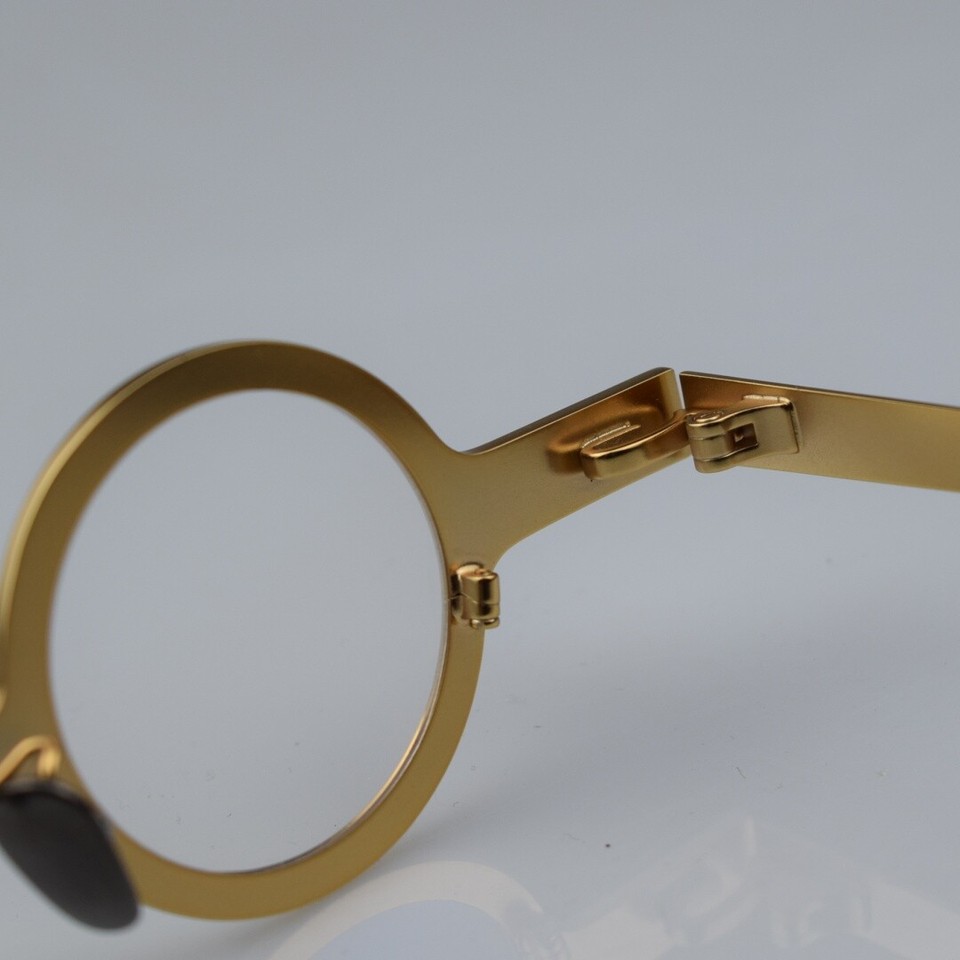 Hand Made Retro Small Round Wide Side Eyeglasses Frames Acetate Metal ...