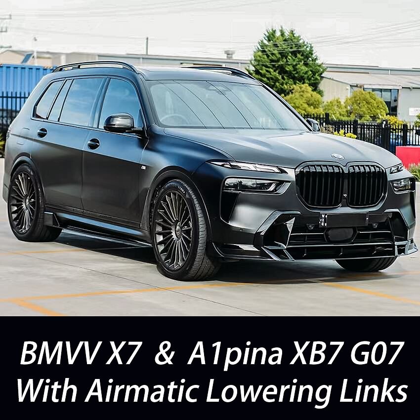 FOR BMW X7 G07 2019+ Adjustable Air Ride Suspension Lowering Links Kit ...