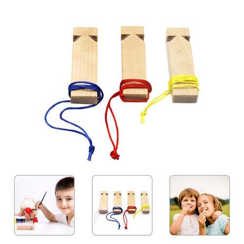 3 Pcs Wooden Whistle Child Whistles for Kid Party Favors Kids Musical ...