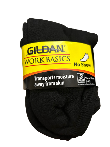Gildan Work Basics Men's No Show Socks | eBay