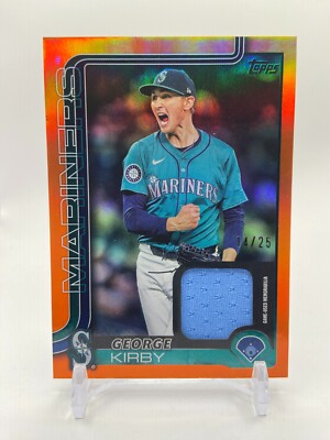 2025 Topps Series 2 GEORGE KIRBY Flagship Real One Orange Foil Relic ...