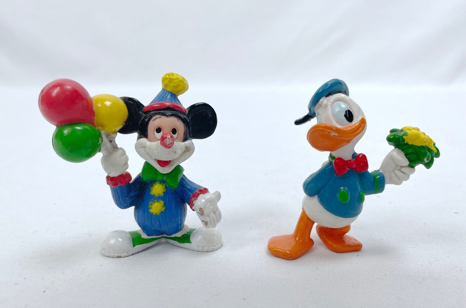 Applause Disney Mickey Mouse Clown Balloons Donald Duck Flowers PVC ...