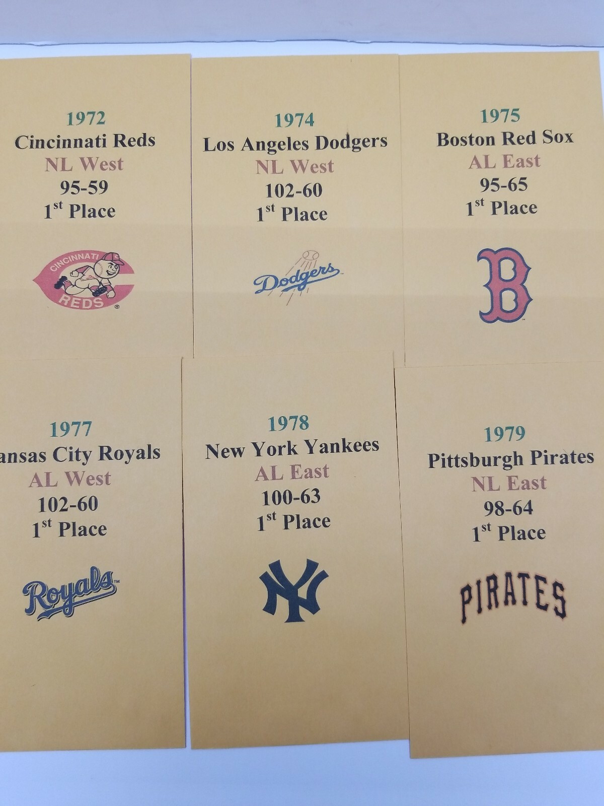 Strat-O-Matic Baseball 1970s Diamond Set Series A Storage Envelopes SOM ...