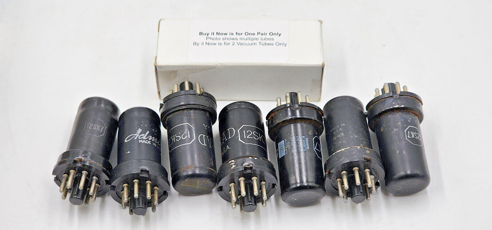 12SK7 2 Tubes (New Old Stock) Test New 1 Year Warranty | eBay