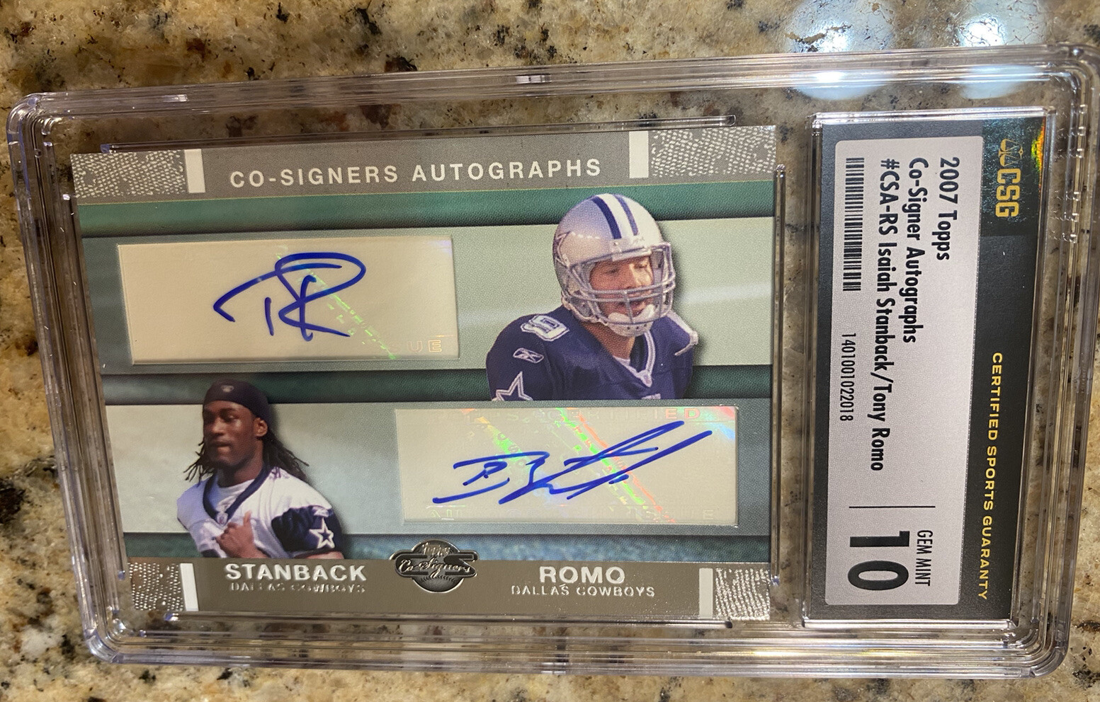 2007 Topps Co-Signers - Co-Signers Autographs Tony Romo, Isaiah ...