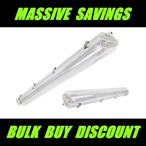 18W 36W 2FT 4FT 600mm 1200mm LED Weatherproof Batten Light Twin Tube ...