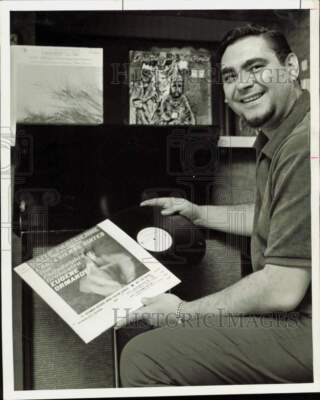 1966 Press Photo Russ Knight aka Weird Beard, Houston Disc Jockey ...