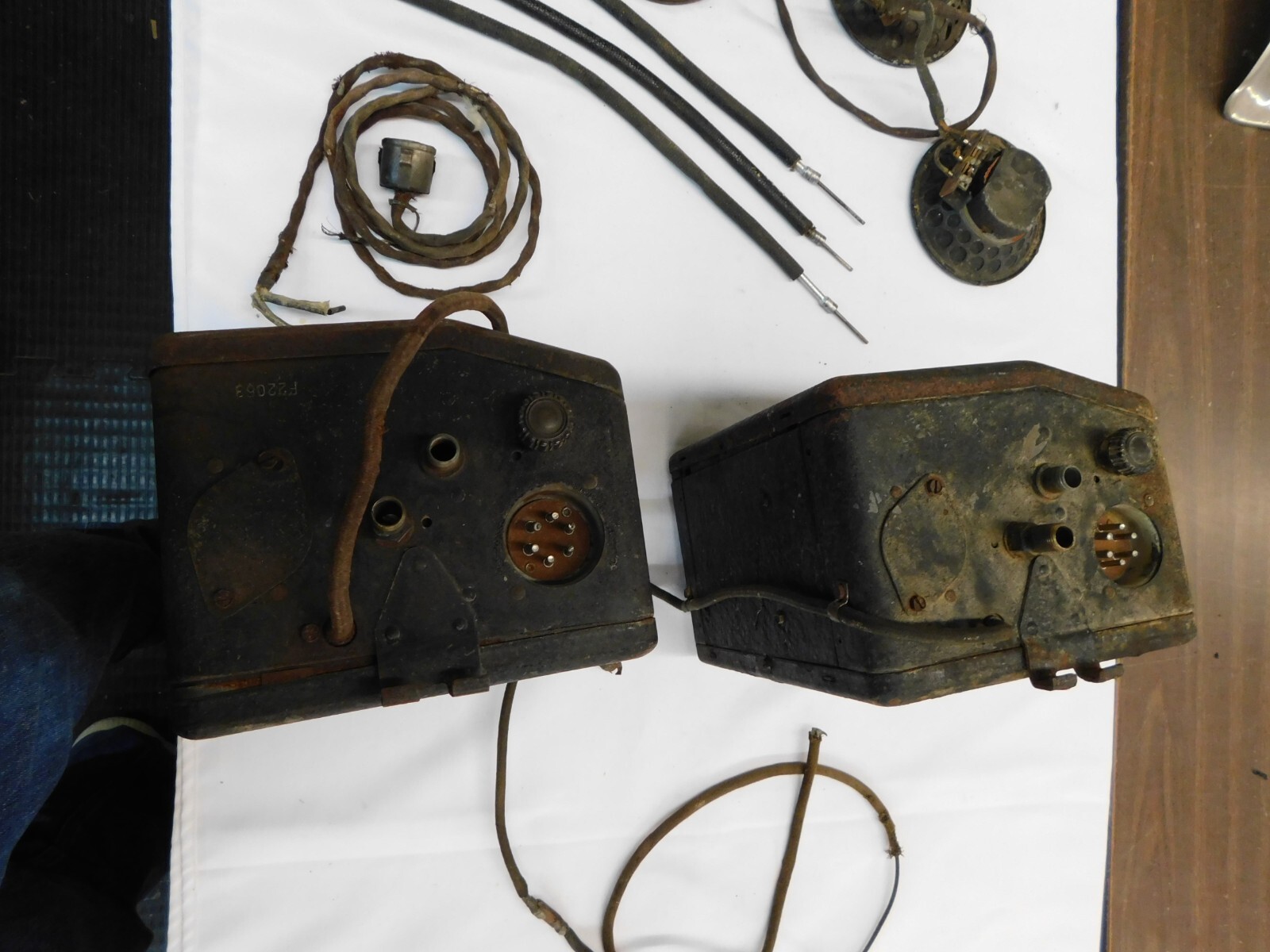 OEM Ford 1935 1936 Car Radio Parts Lot Speaker Dash Control Cables | eBay