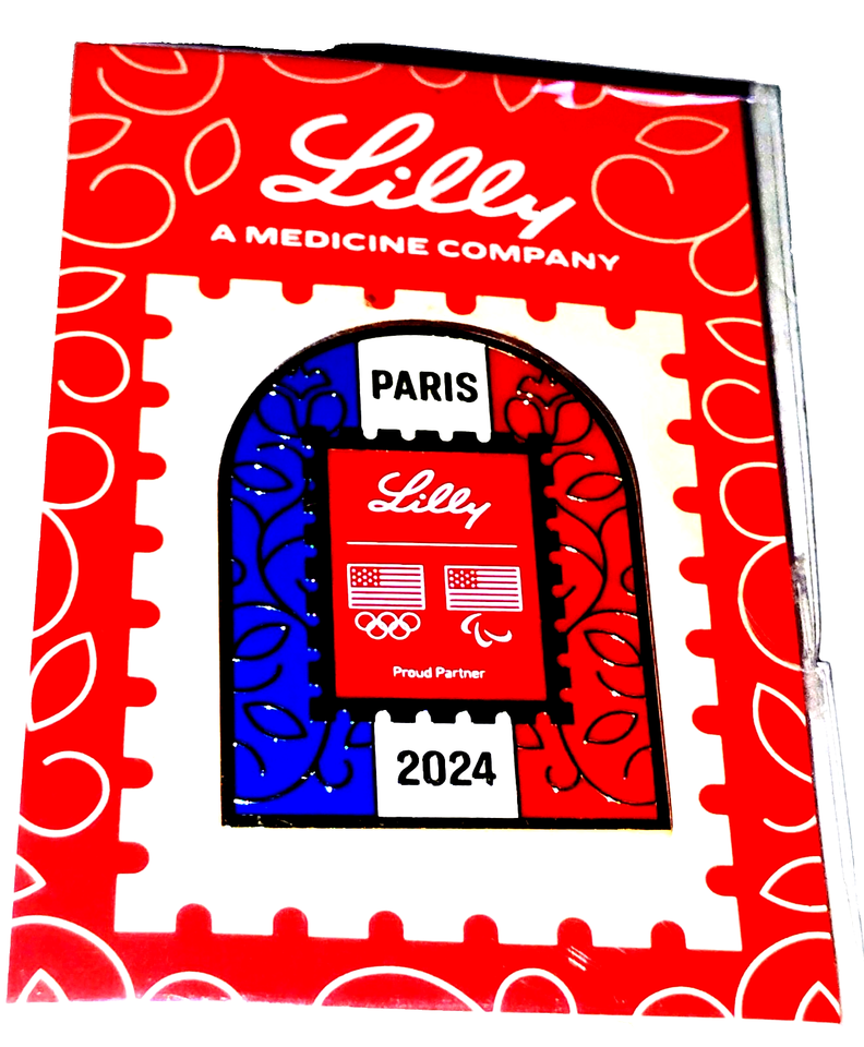 U.S.A .2024 Paris Summer Olympic Paralympic Paris Lilly Dual Logo ...