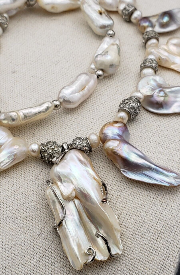 Vintage Baroque Pearl Biwa, Fireball & Oval with Fireball Pendant ...