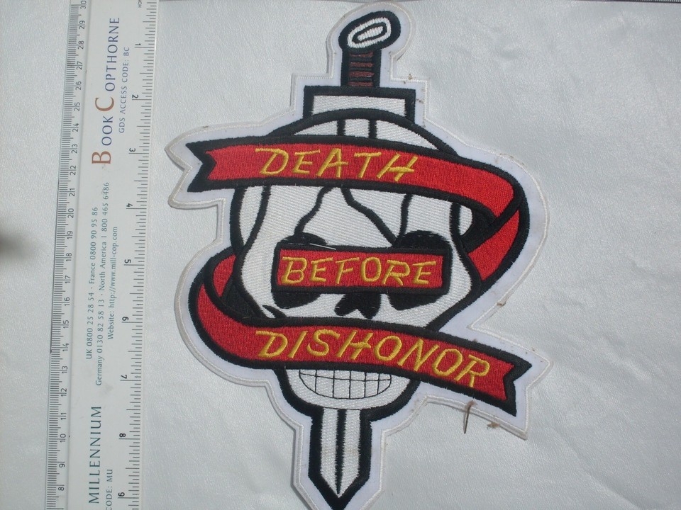 Special Forces/ US Army/ Marines Death before Dishonor embroidered ...