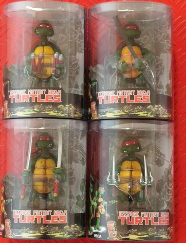 4 PCS NECA Teenage Mutant Ninja Turtles Red Headband Action Figures ...
