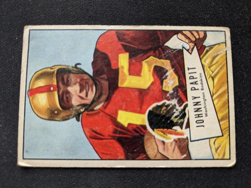 1952 Bowman "Small" Football Card # 143 John Papit - Washington ...