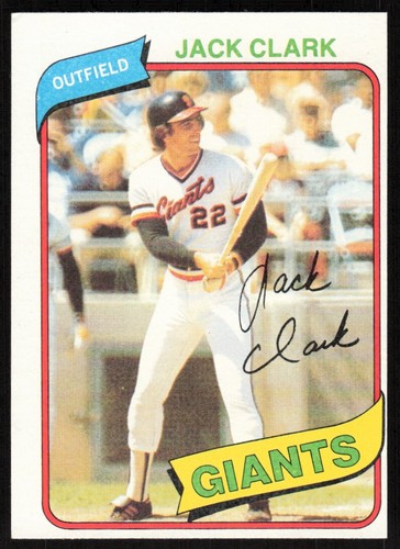 1980 Topps Jack Clark San Francisco Giants #167 | eBay