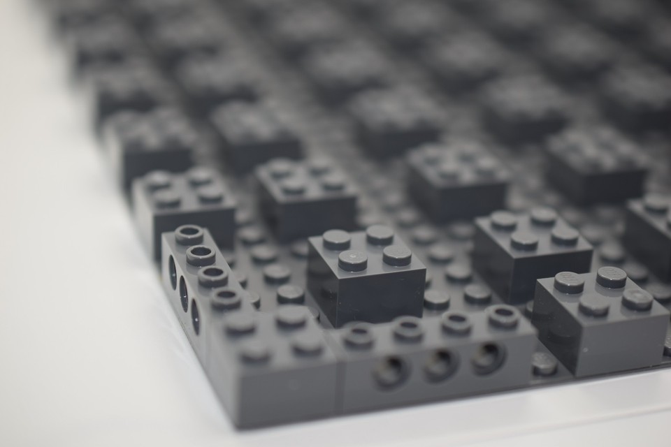 New LEGO 32x32 MILS Plate (Dark Stone Grey) baseplate Modular Building ...