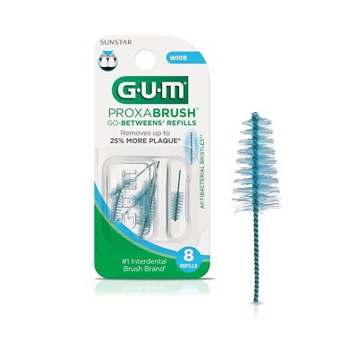 GUM Proxabrush Go-Betweens Refills - Wide - Compatible with GUM ...