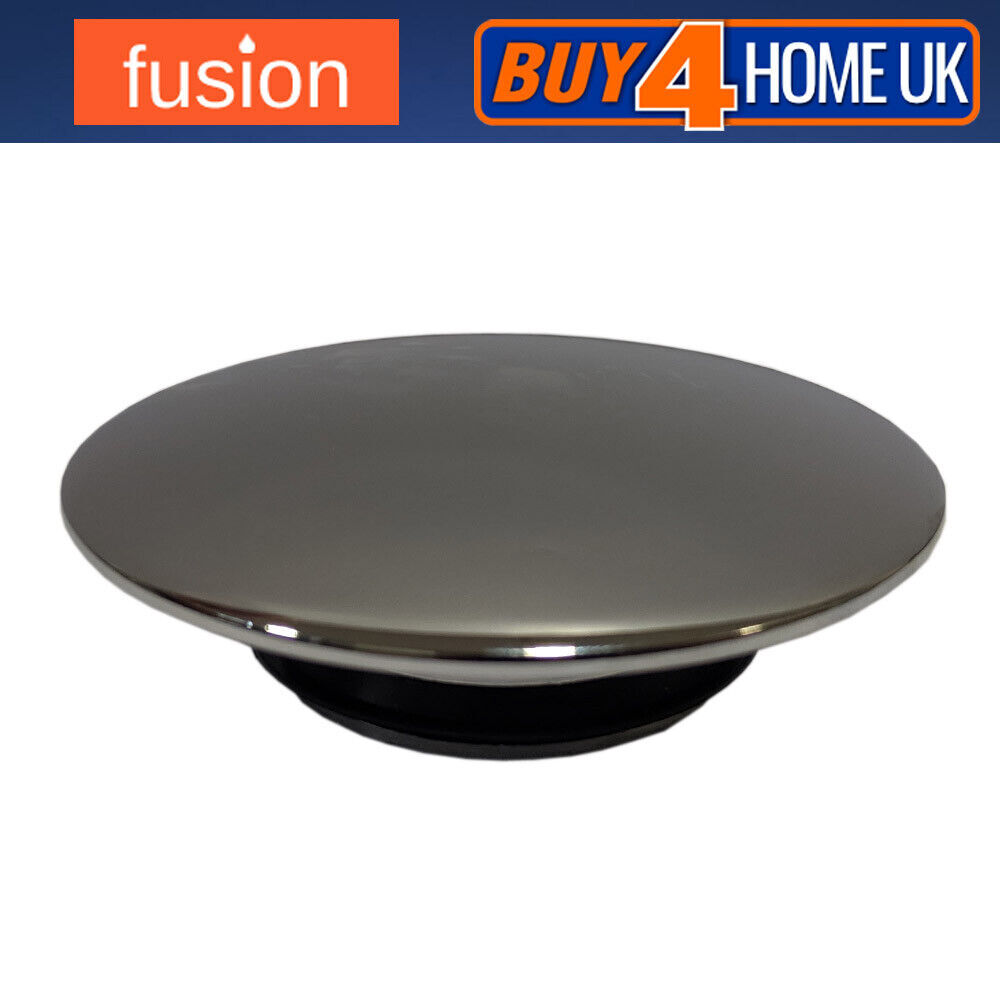 65mm Chrome Easy Pop Up Basin Waste Bathroom Sink Push Button Click ...
