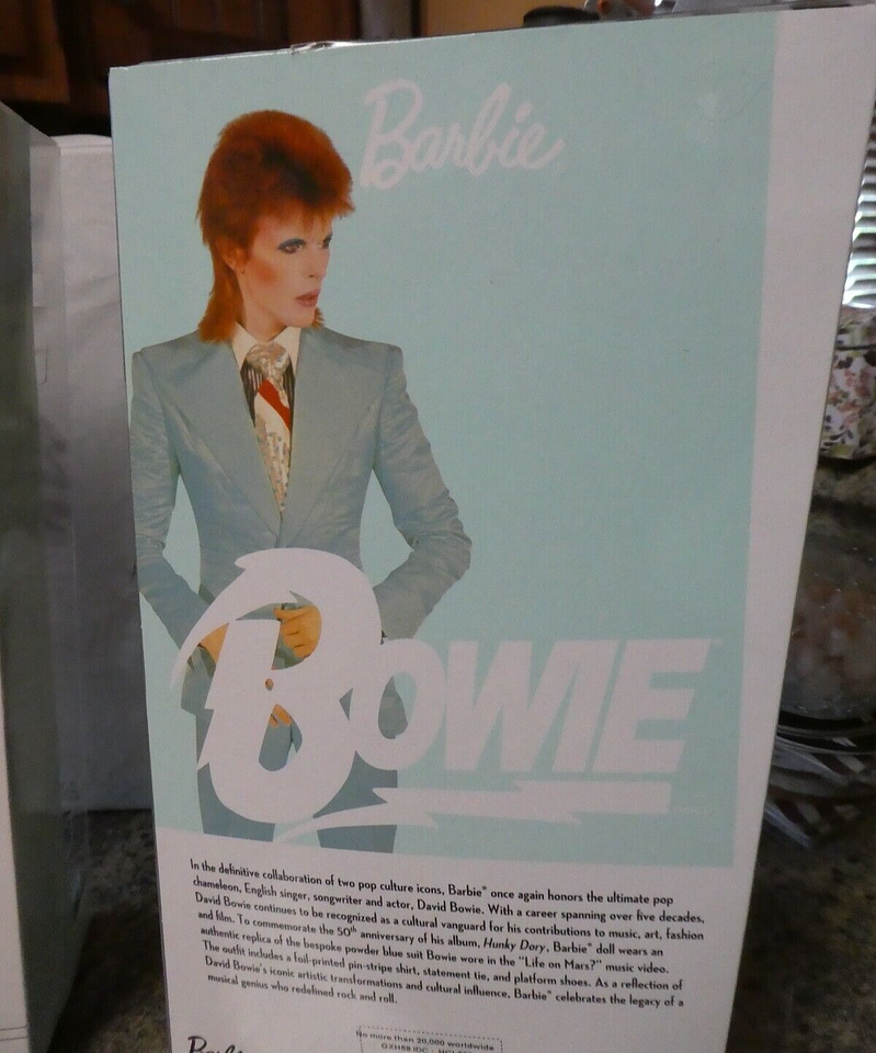 REMARKABLE DAVID BOWIE HUNKY DORY BLACK LABEL LIMITED EDITION BARBIE ...