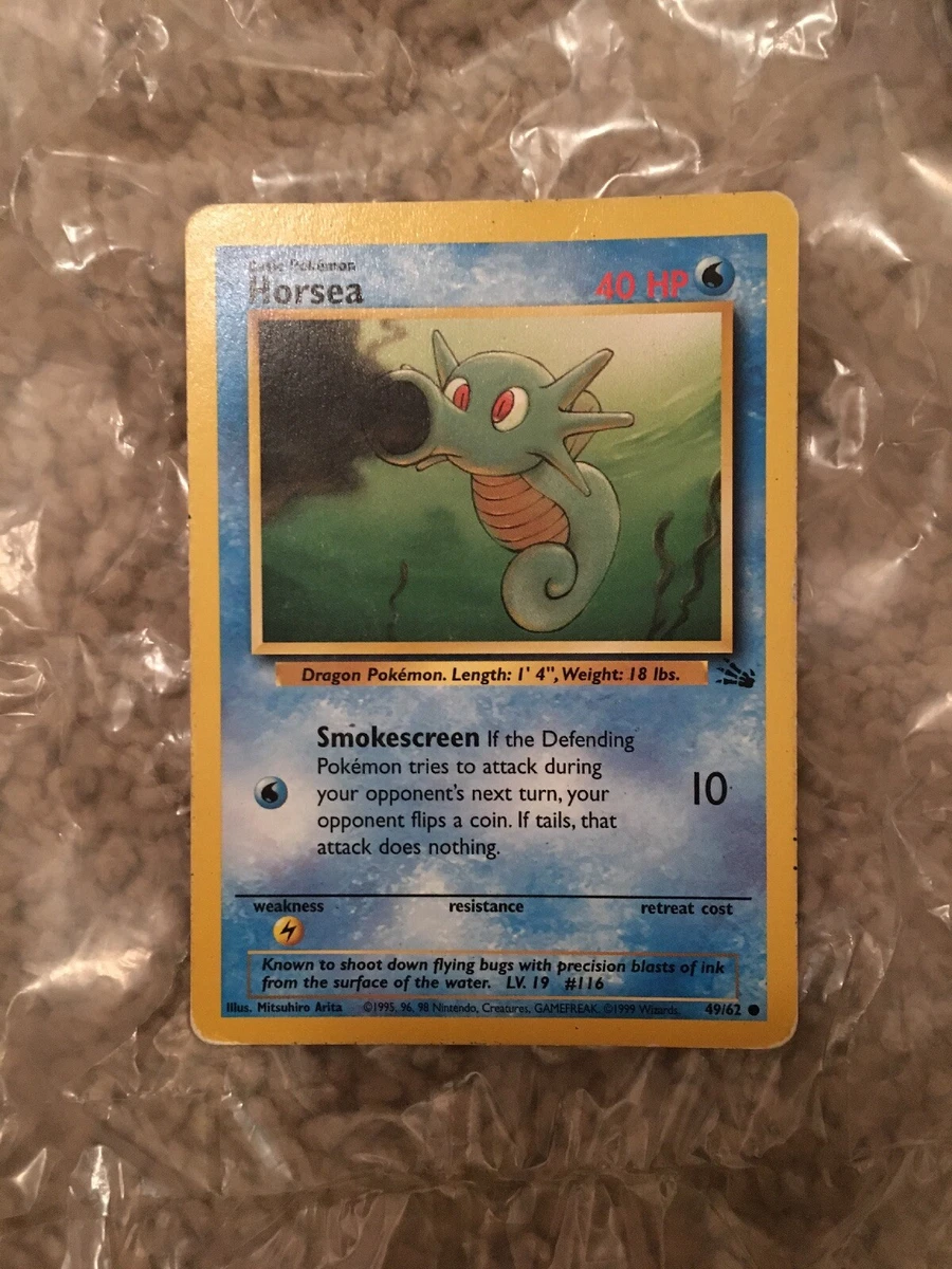 Horsea Pokemon Card