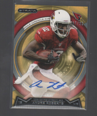 ANDRE ROBERTS 2013 TOPPS STRATA ROOKIE AUTO CARD #162 /99 | eBay