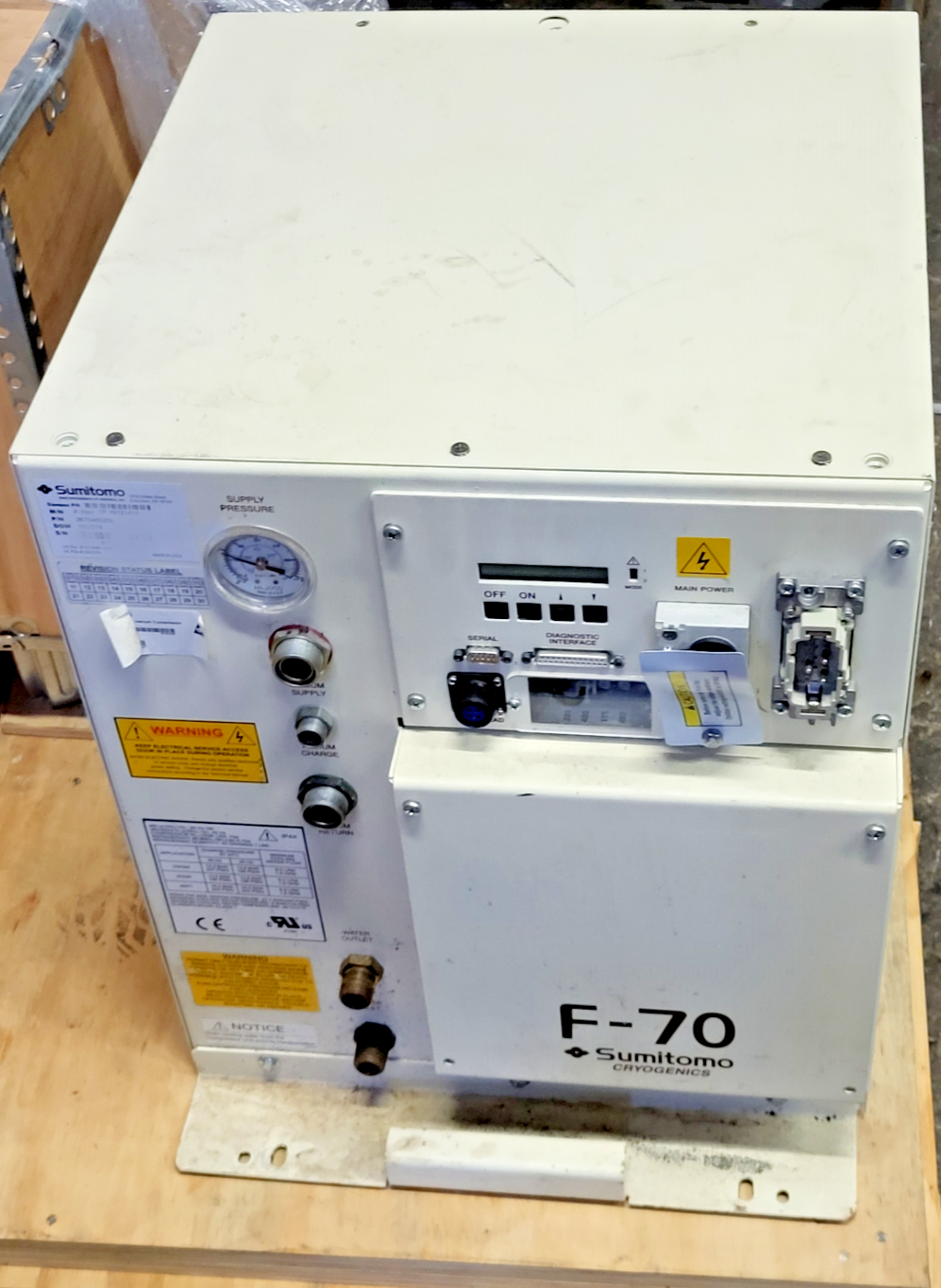 SUMITOMO F-70H 267046D23L Indoor Water-Cooled Compressor | eBay